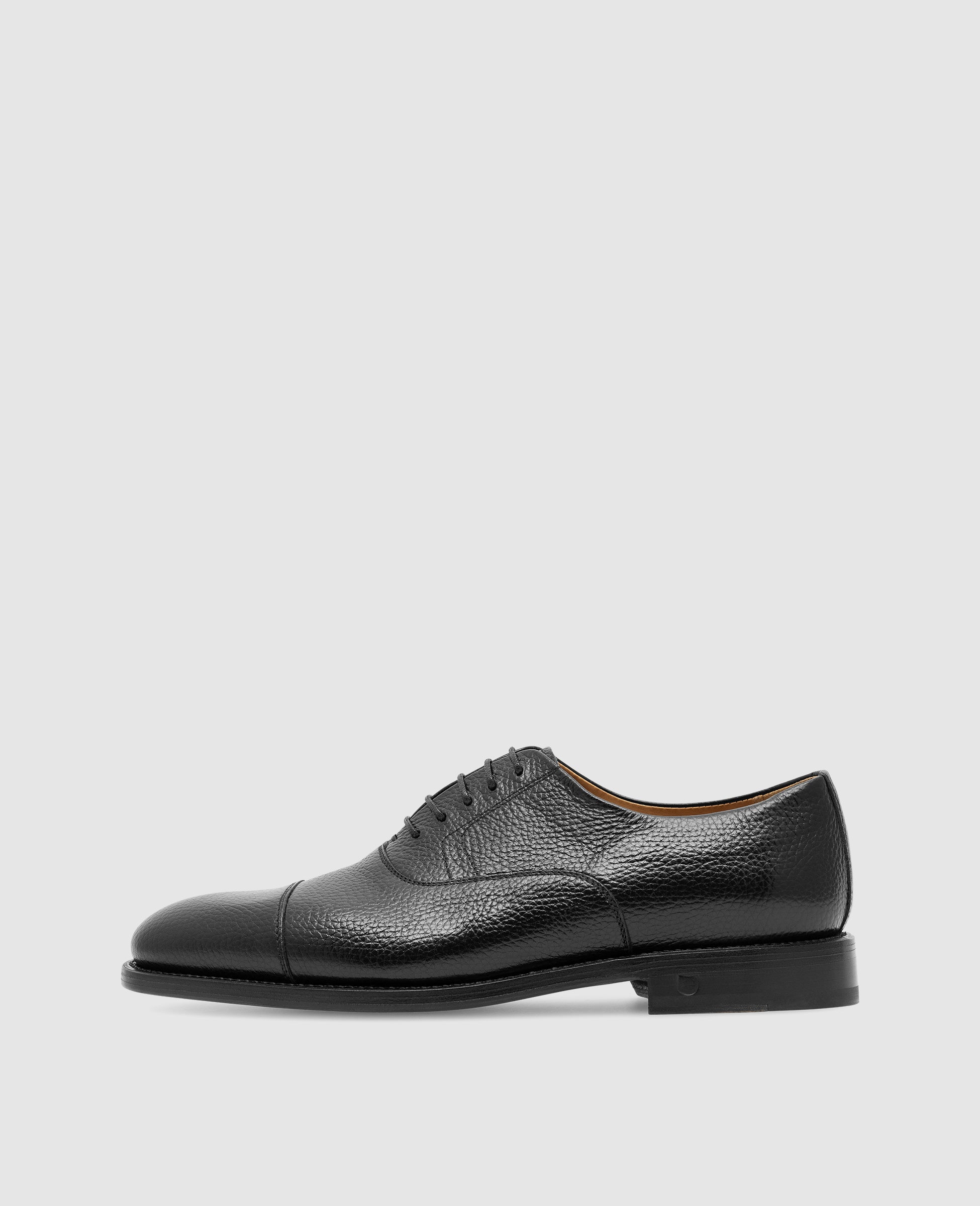 Winston-CO Captoe Oxfort in Black - Henry Stevens